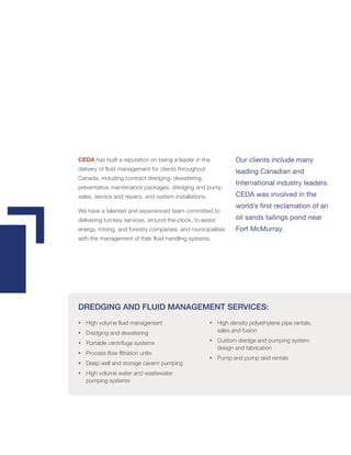 CEDA Brochure All Service Lines_2014 | PDF