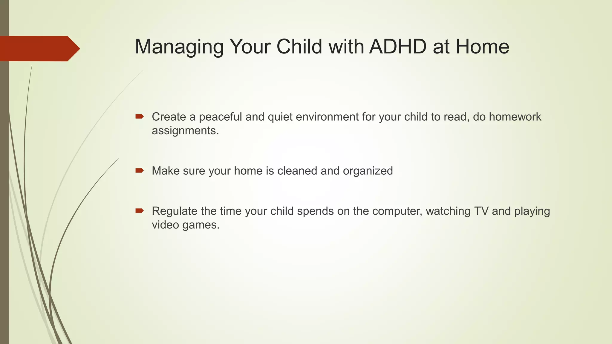 Managing Your Child with ADHD2 | PPTX
