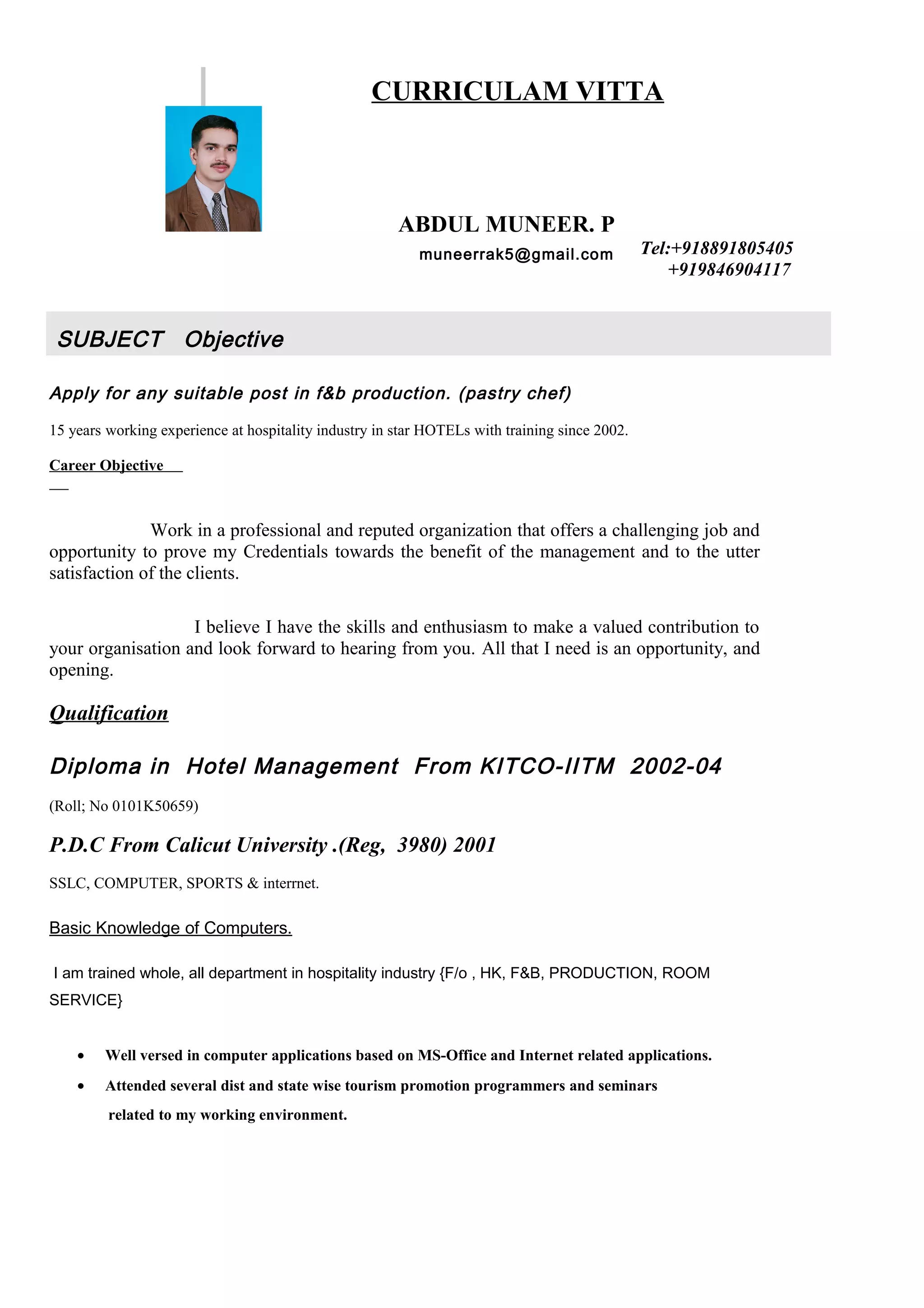 muneercv (1) (1) | DOC