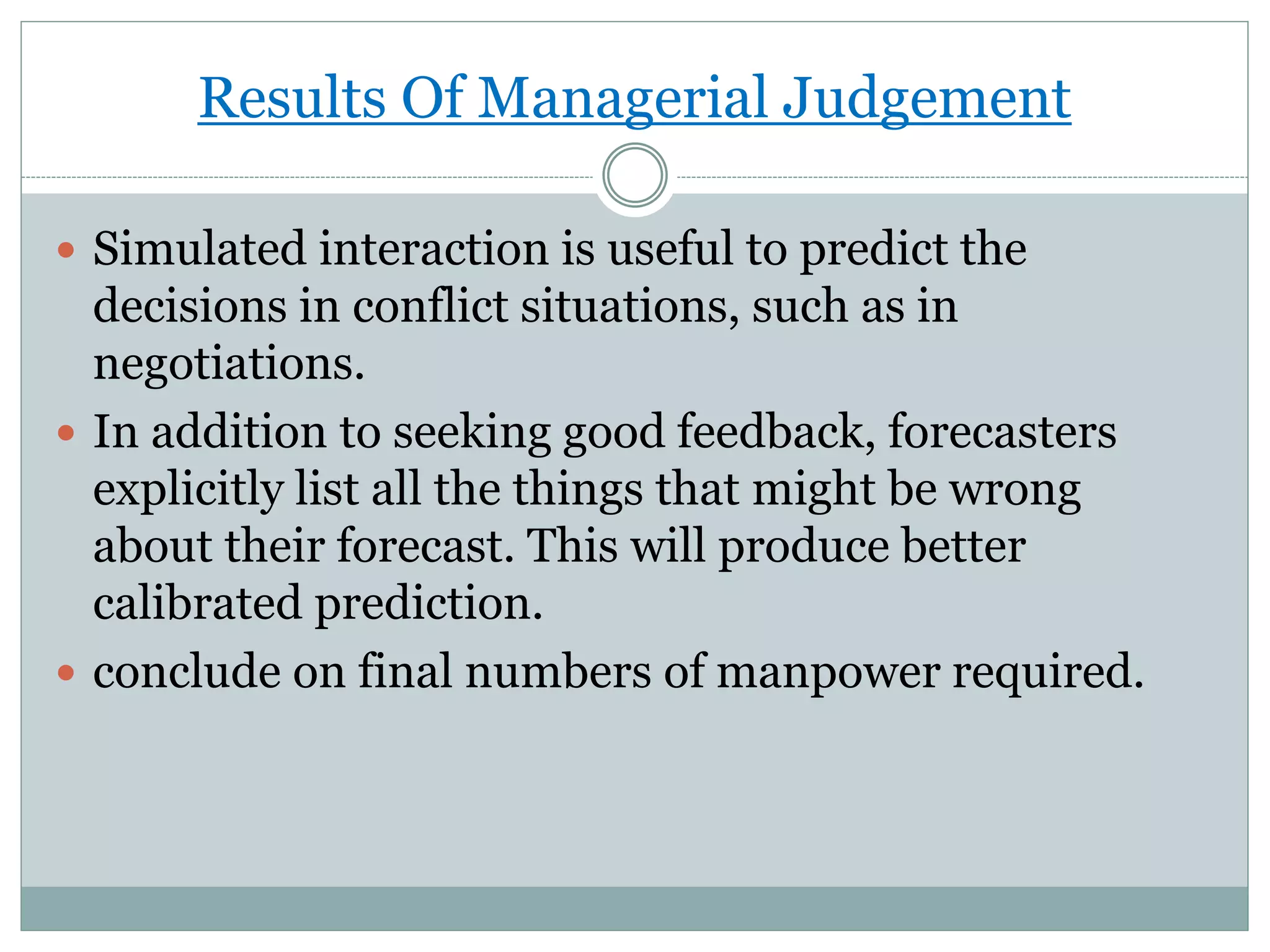 MANAGERIAL JUDGEMENT ppt | PPTX
