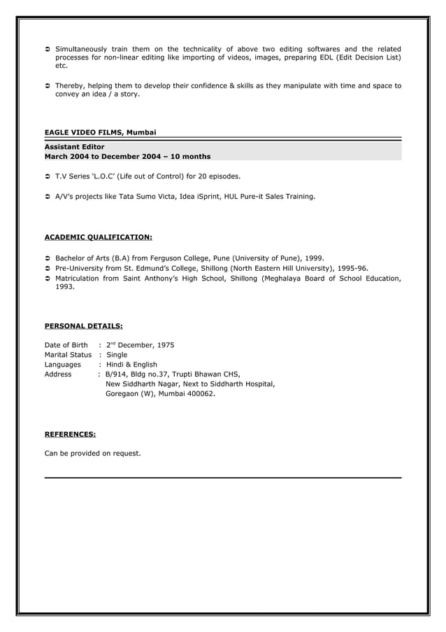 Resume - Amit K. Mishra | DOC