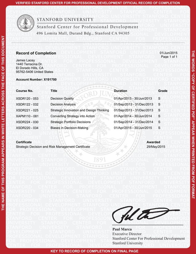final record of completion | PDF