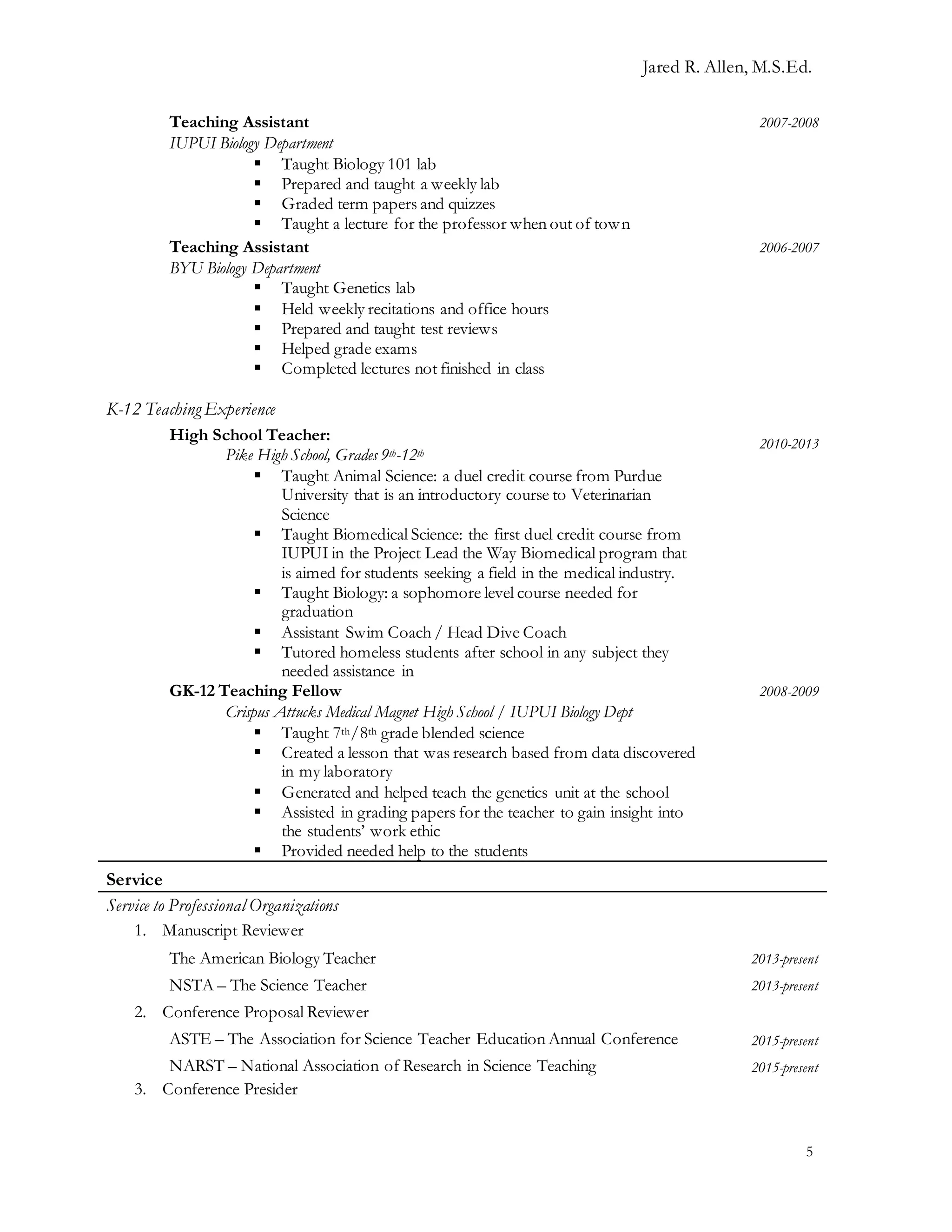 Allen_CV_FINAL | PDF