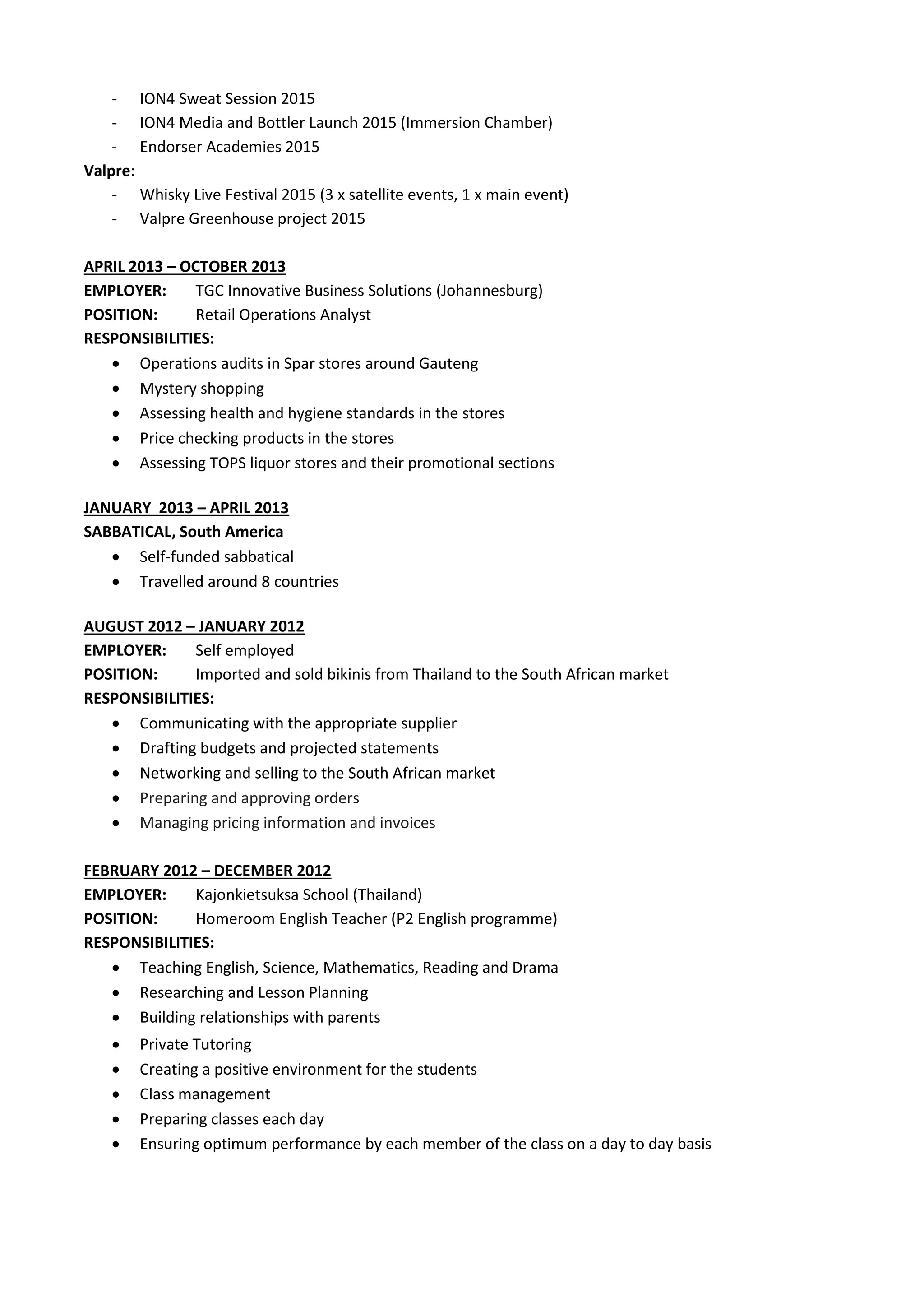SHANNON CLARKE CV 2016 | PDF