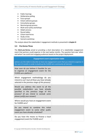 FLOOD-serv - D6.1 Community of Interest Build Up and Engangement ...
