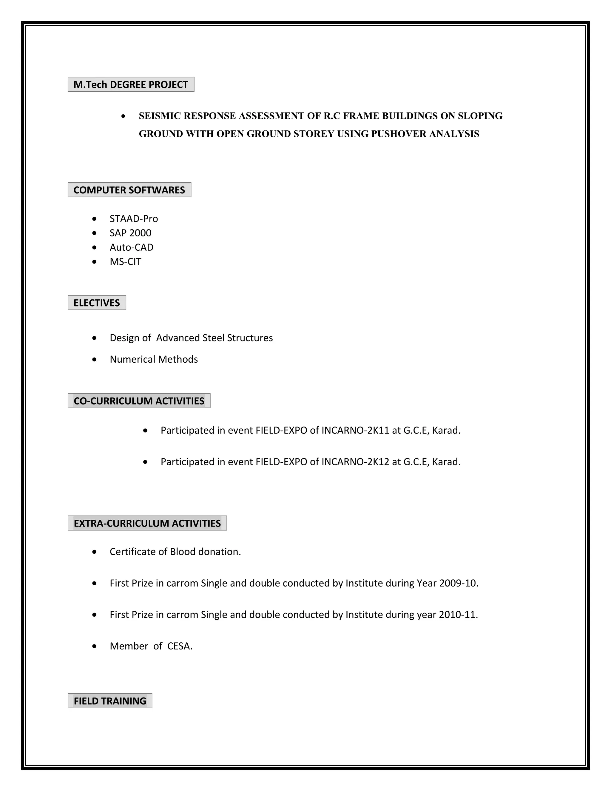 FINAL RESUME | PDF | Free Download