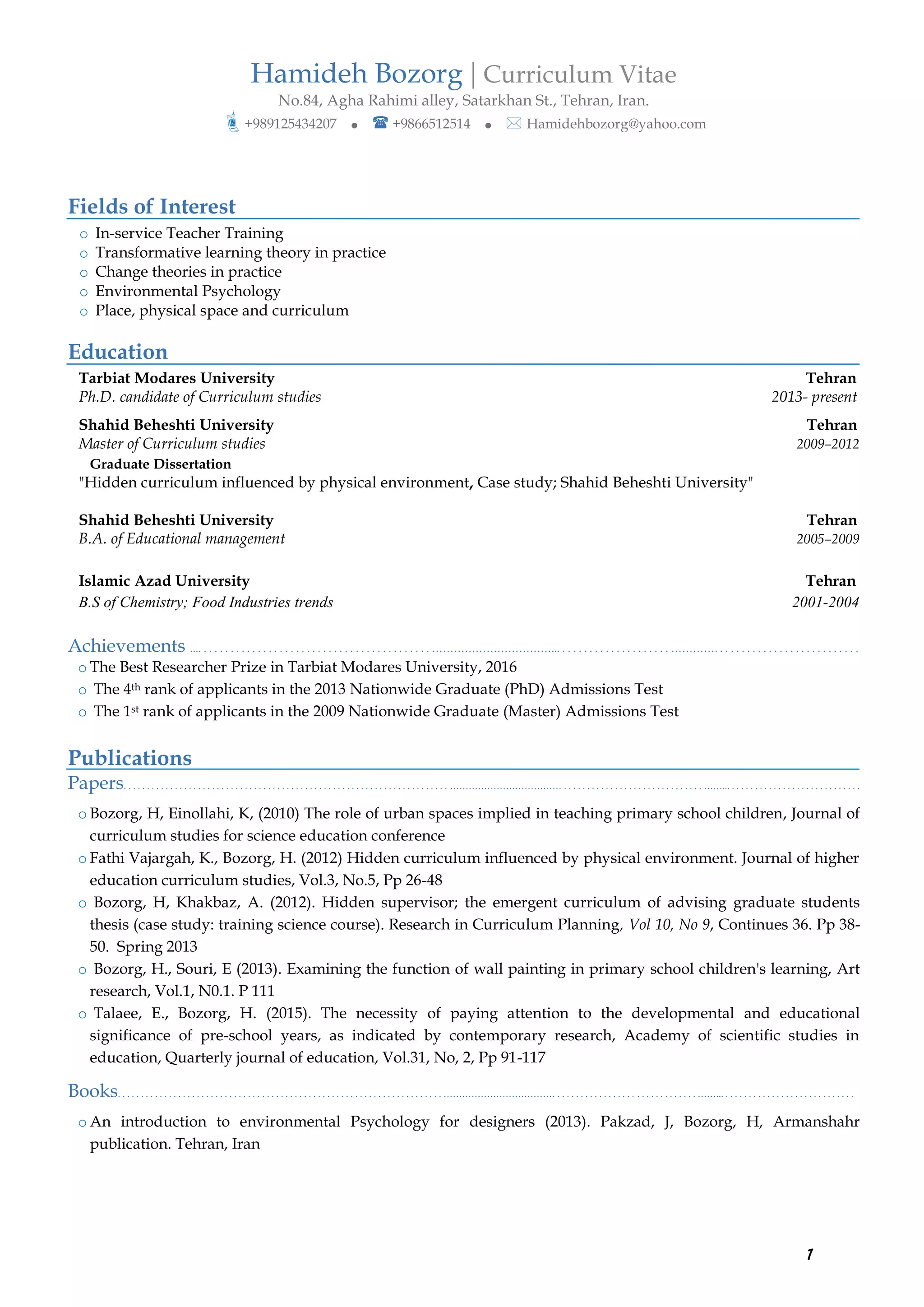 My CV DAAD | PDF