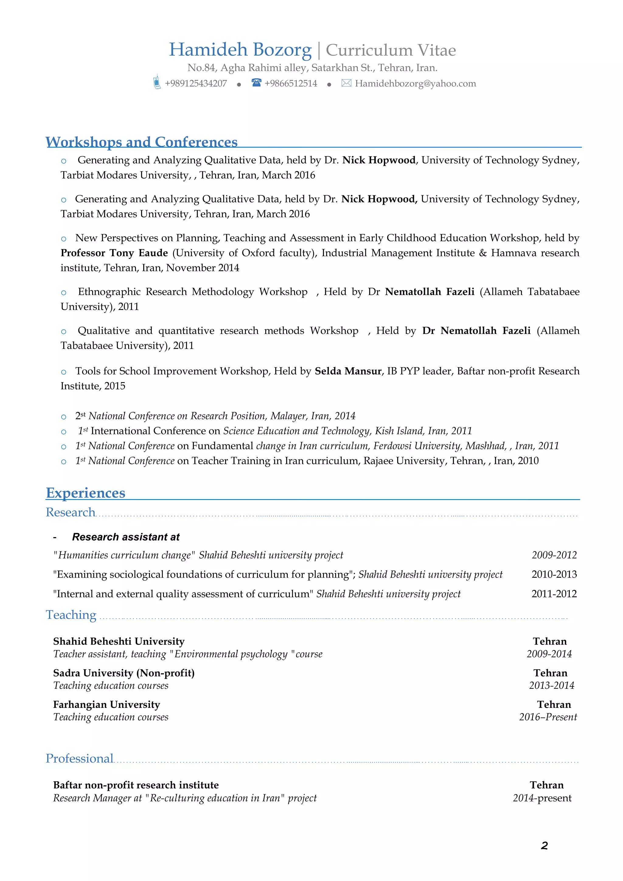 My CV DAAD | PDF