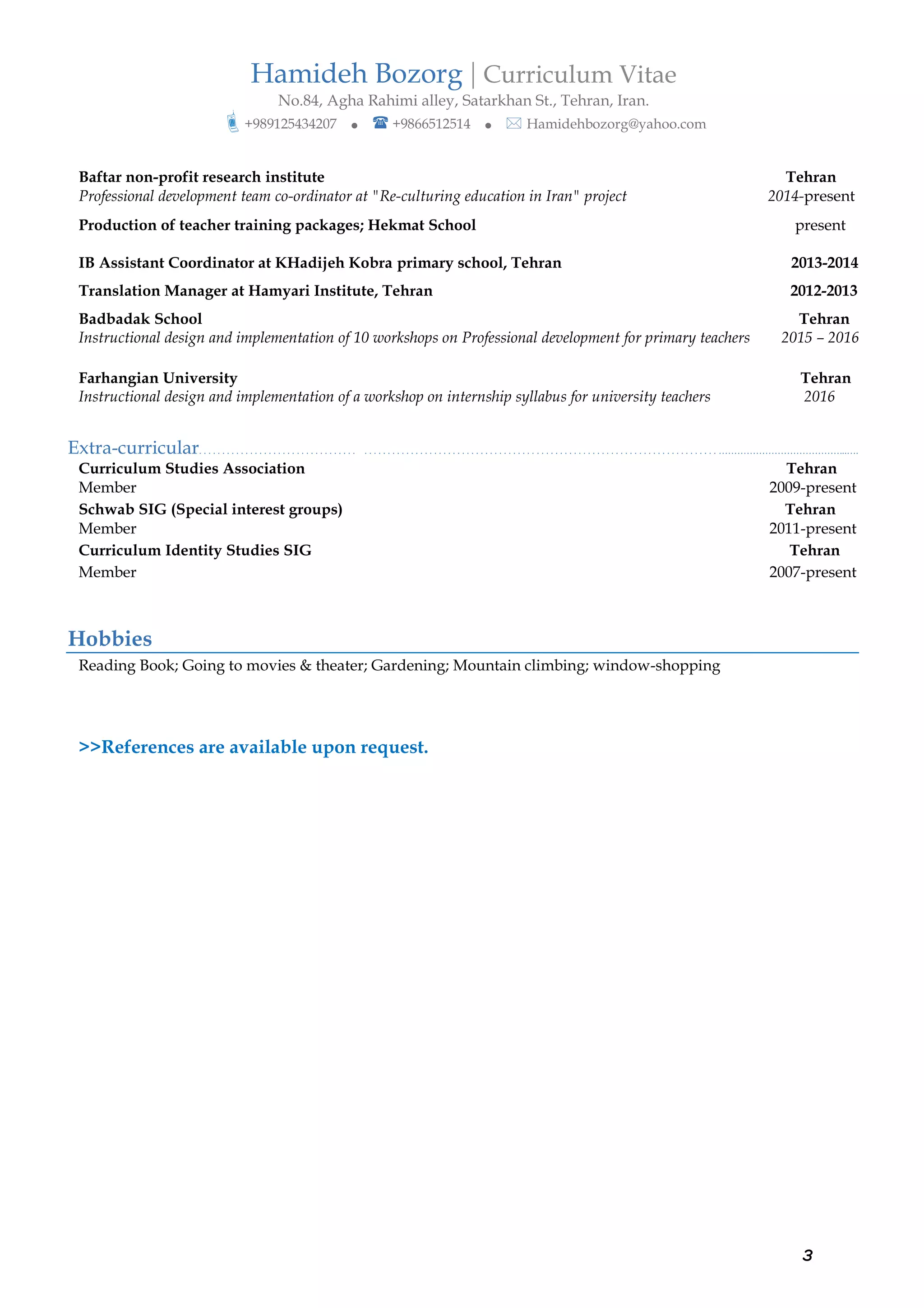 My CV DAAD | PDF