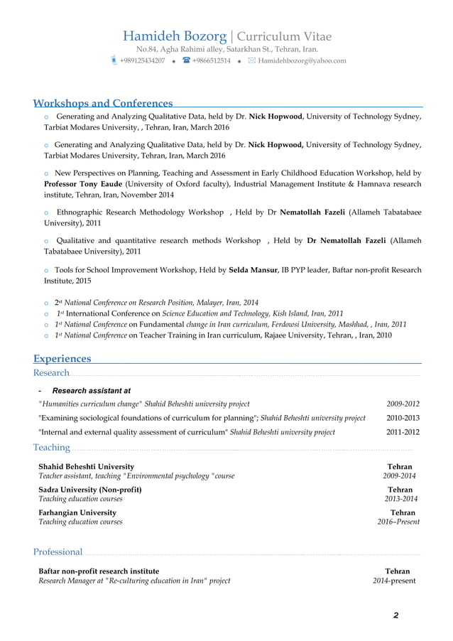 My CV DAAD | PDF | Education industry | Industries
