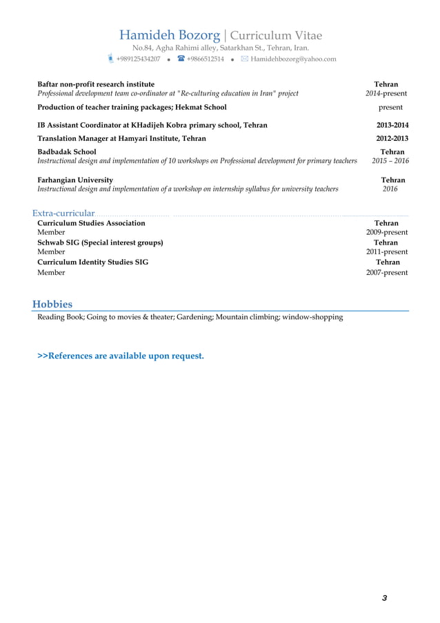 My CV DAAD | PDF | Education industry | Industries