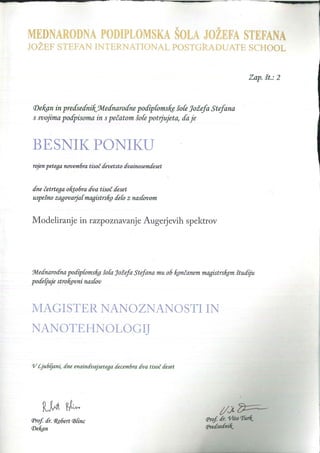 Masters Degree Diploma | PDF