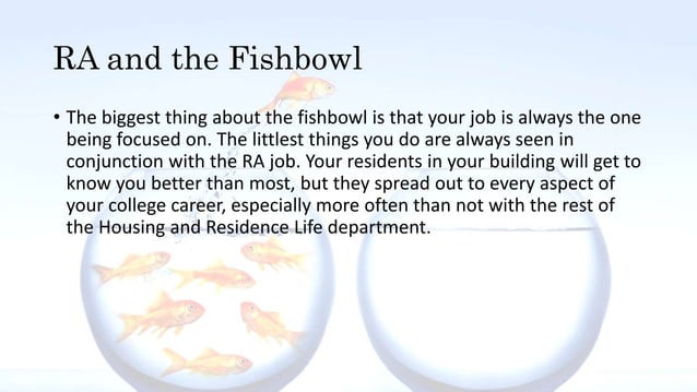 Surviving in the Fishbowl | PPTX