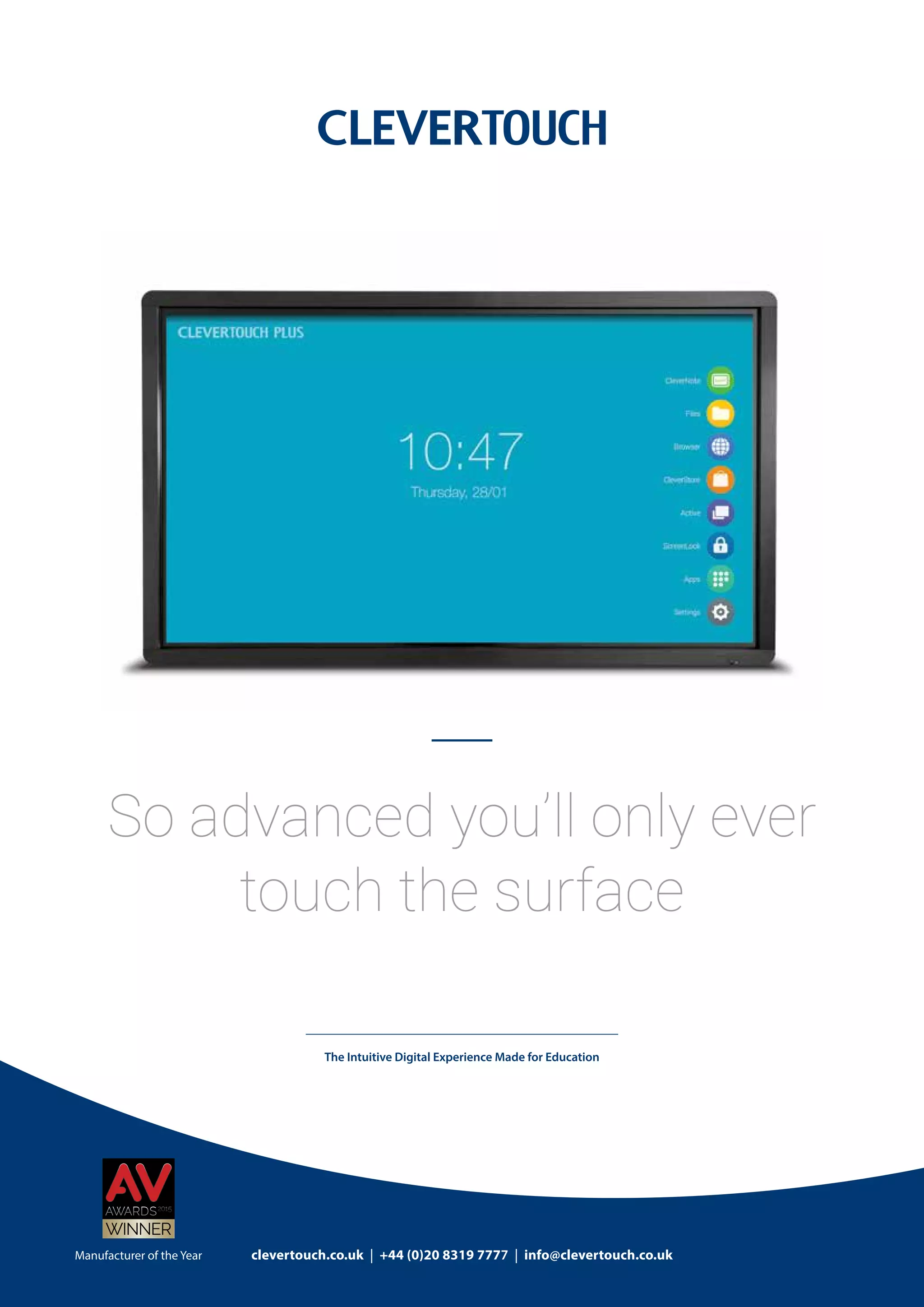 Clevertouch-Education-2016-Brochure | PDF