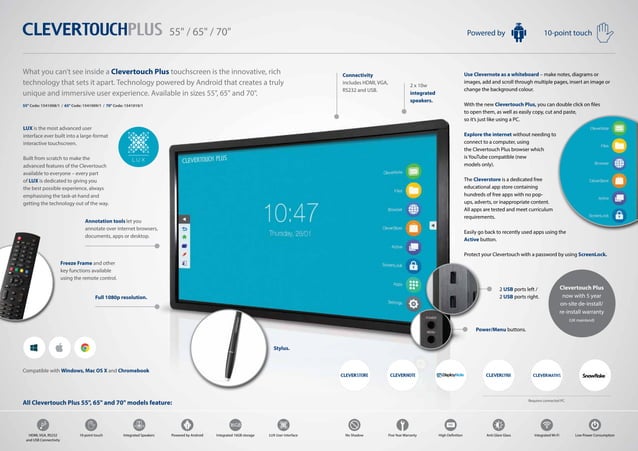 Clevertouch-Education-2016-Brochure | PDF