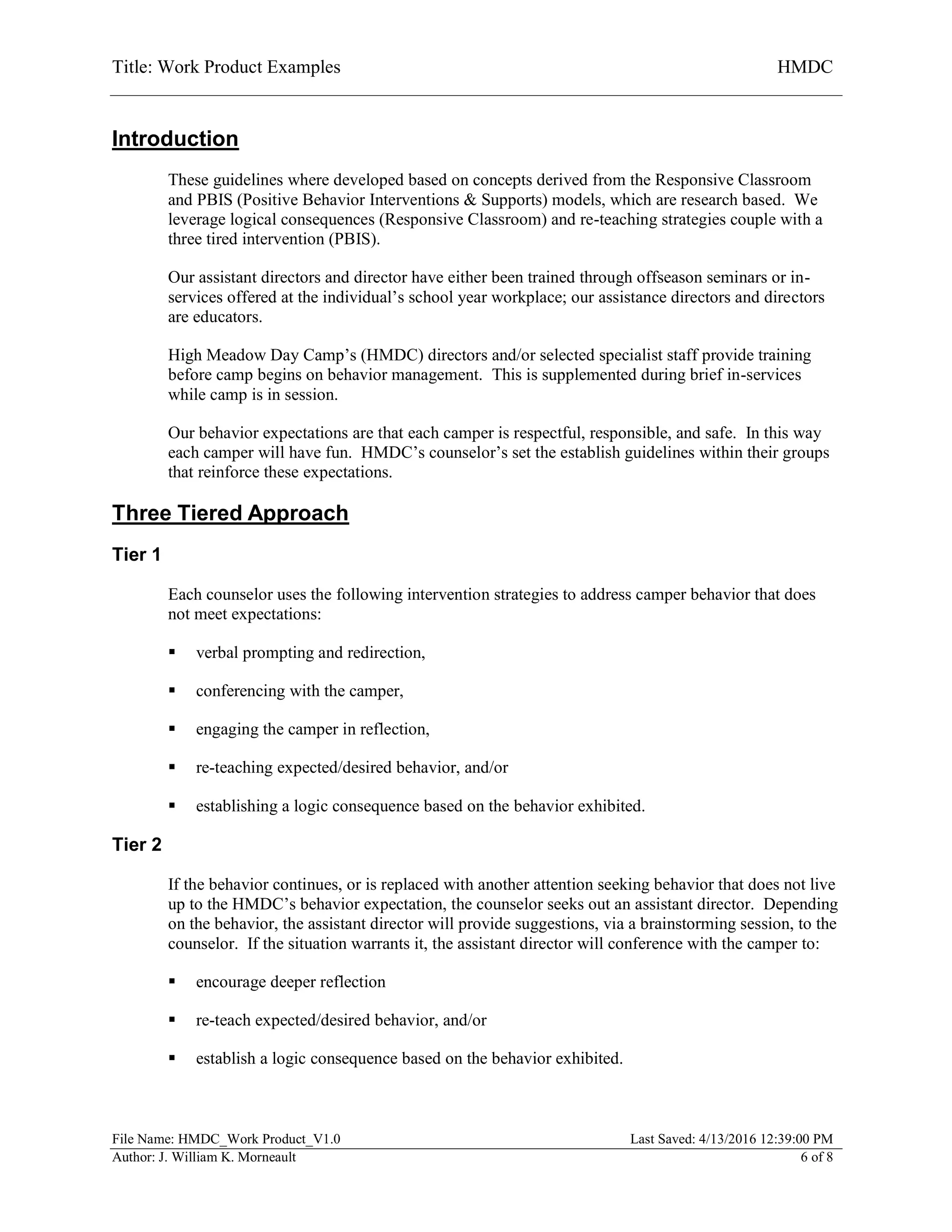 HMDC_Work Product_V1.0_PDF | PDF