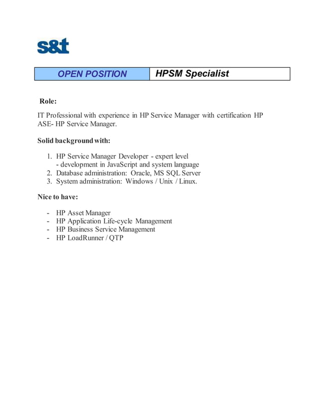 Open position-HPSM Specialist propunere | DOCX