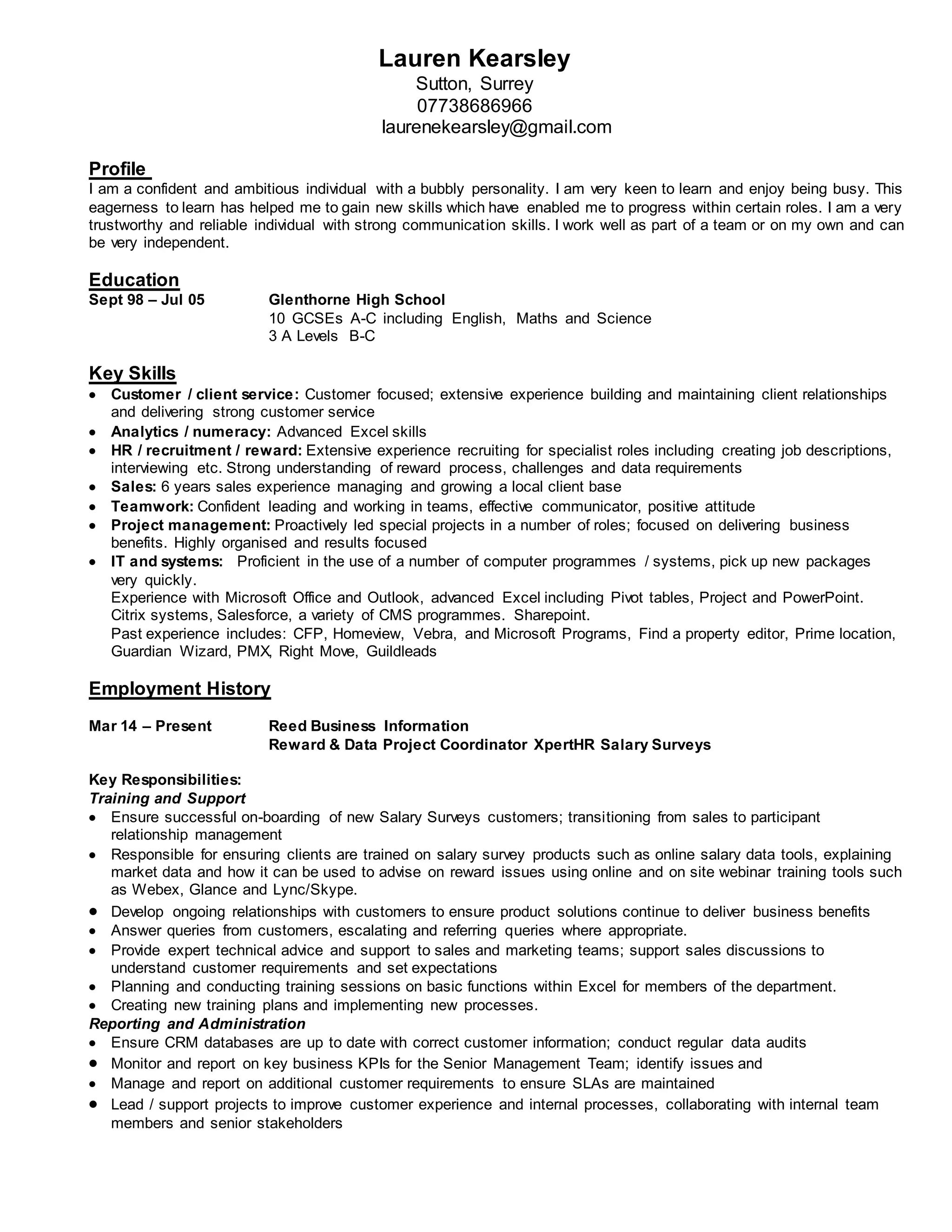 Lauren CV 2016 | DOCX