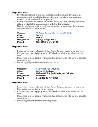 razwan ali cv | DOCX | Civil Engineering Industry | Industries