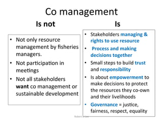 Co management for sustainable development | PDF