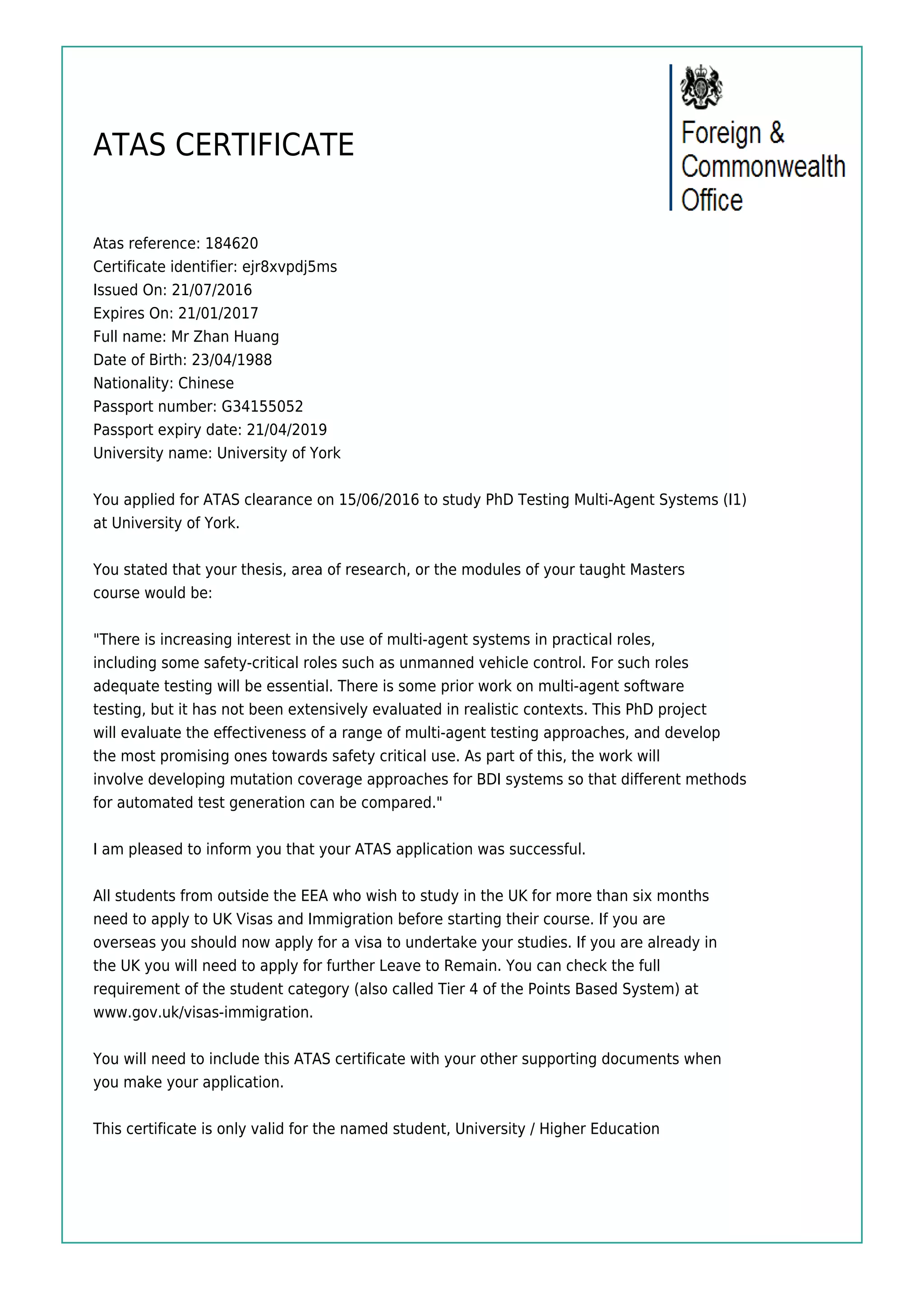 ATAS_certificate | PDF