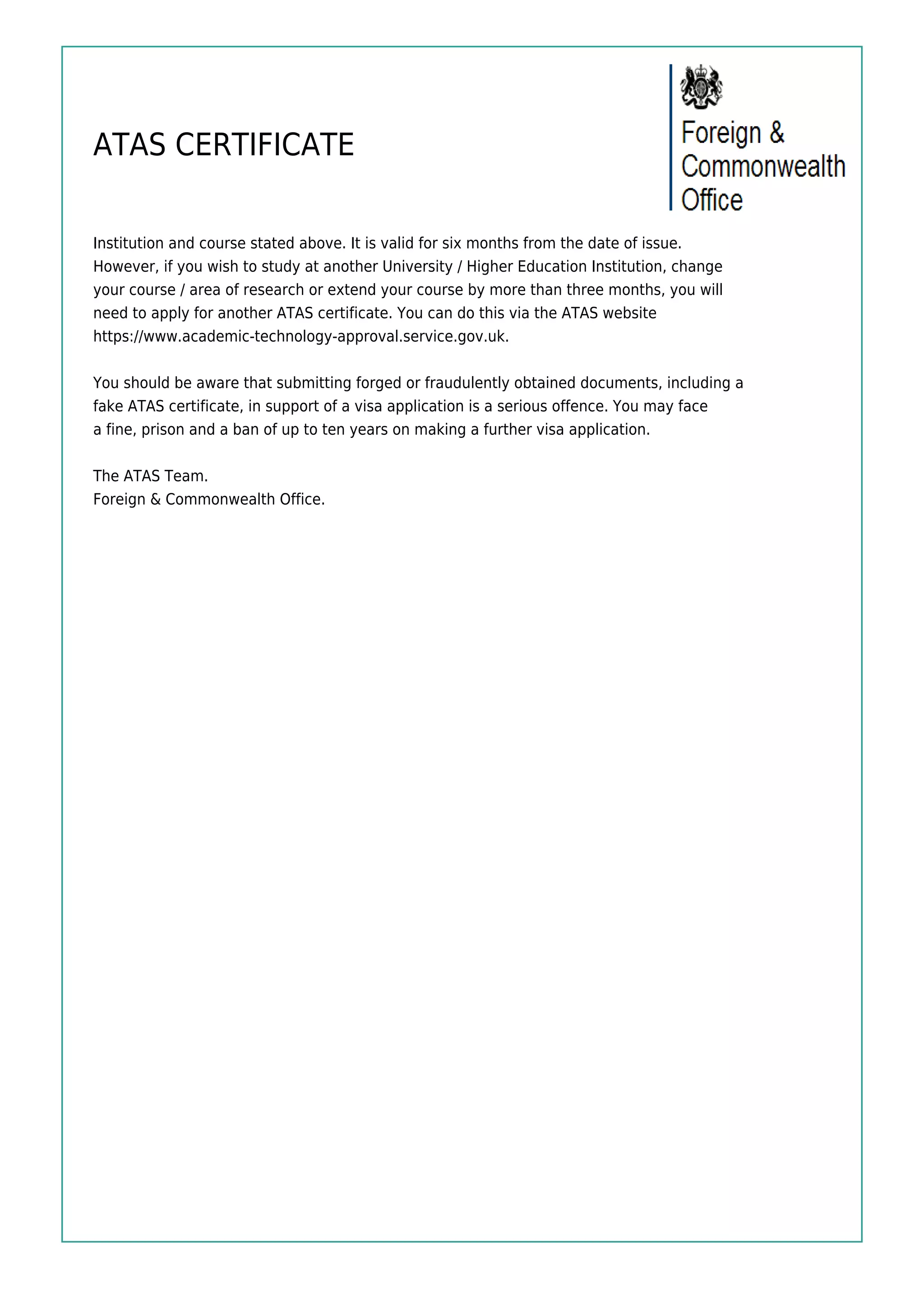 ATAS_certificate | PDF