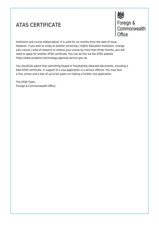 ATAS_certificate | PDF