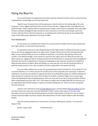 Blue Fin Manual | PDF