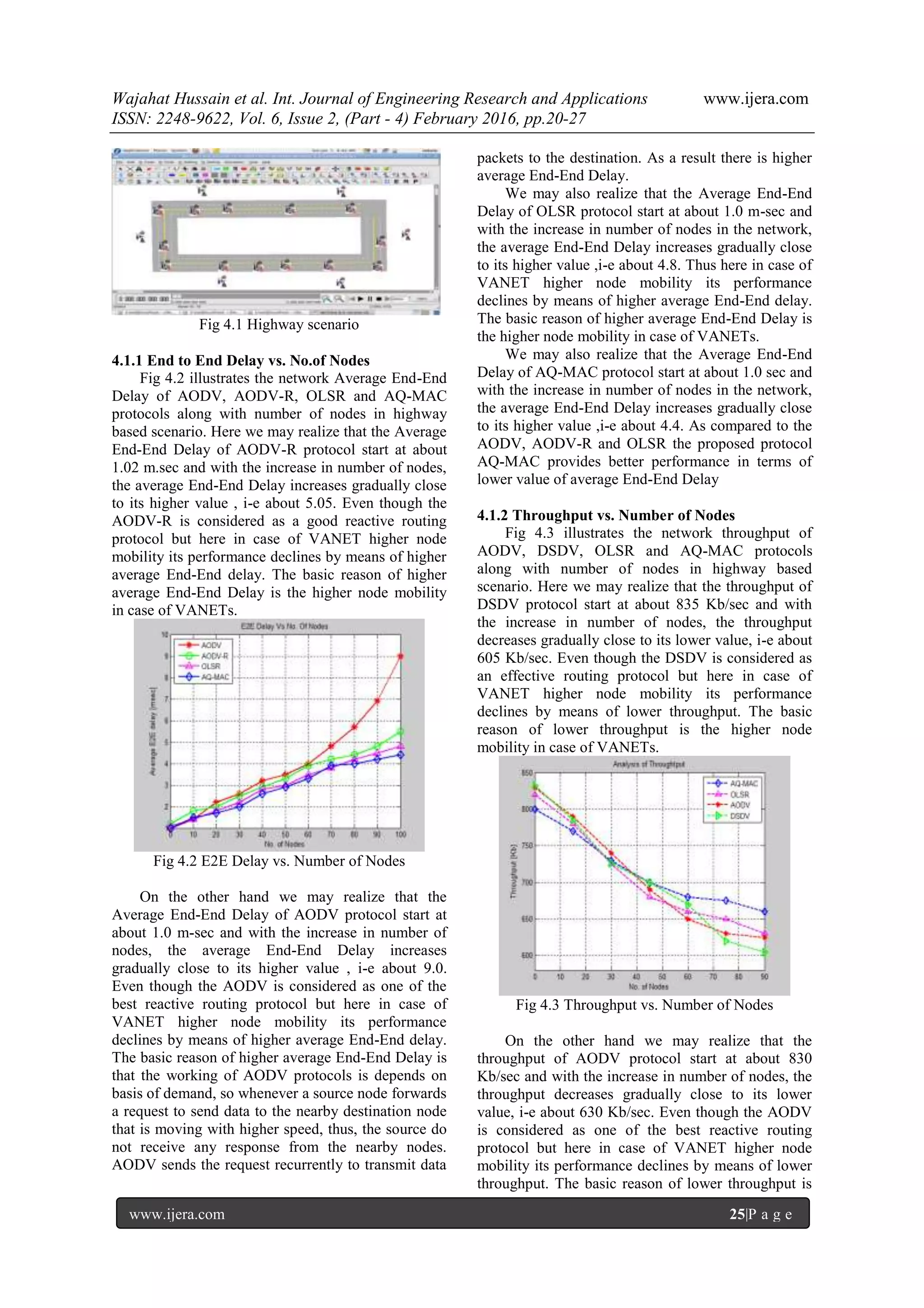 Optimization of Quality of Service (QoS) framework for highway based Vehicular Ad-hoc Networks ...