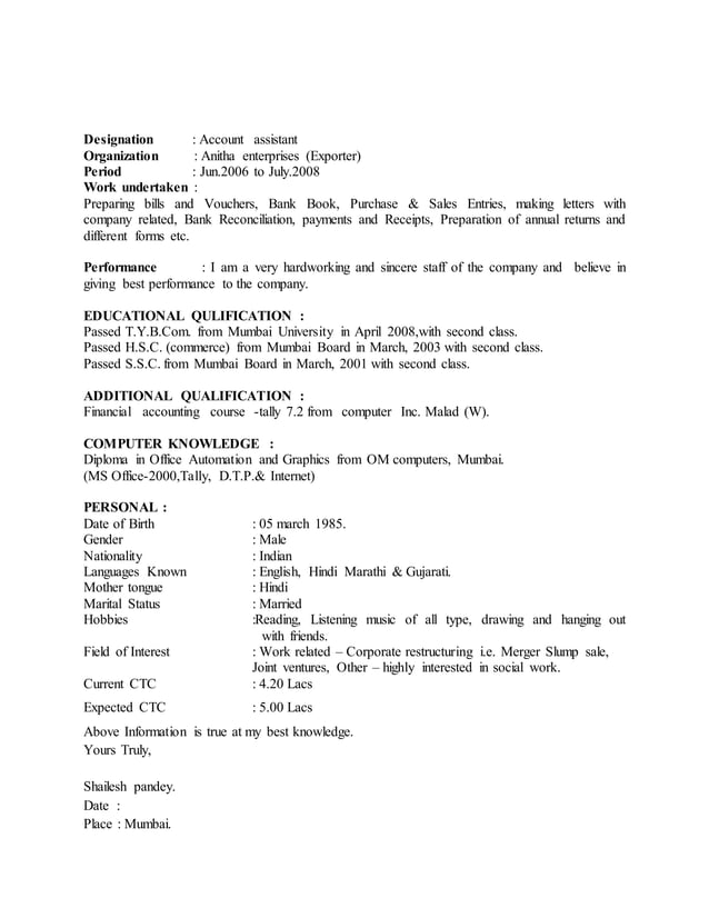 RESUME - Shailesh Pandey | PDF