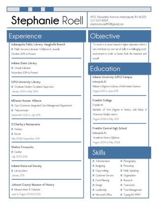 S. Roell • Resume | PDF