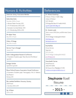 S. Roell • Resume | PDF