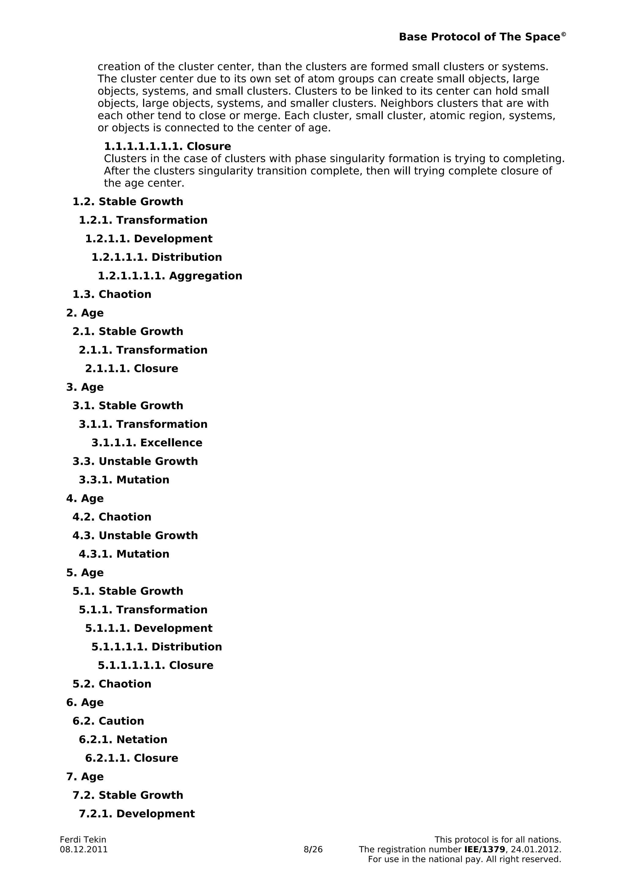 Base Protocol of The Space | PDF