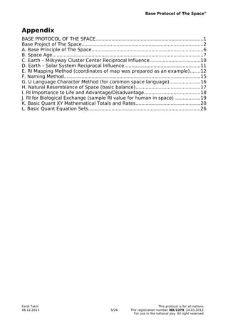 Base Protocol of The Space | PDF