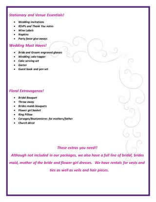 The Ultimate Wedding Package-1 | DOCX