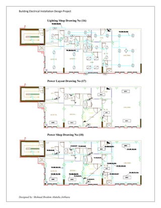 Electrical Installation Design Project_DUBAI STANDARD_ by Mohnad Ibrahim | PDF