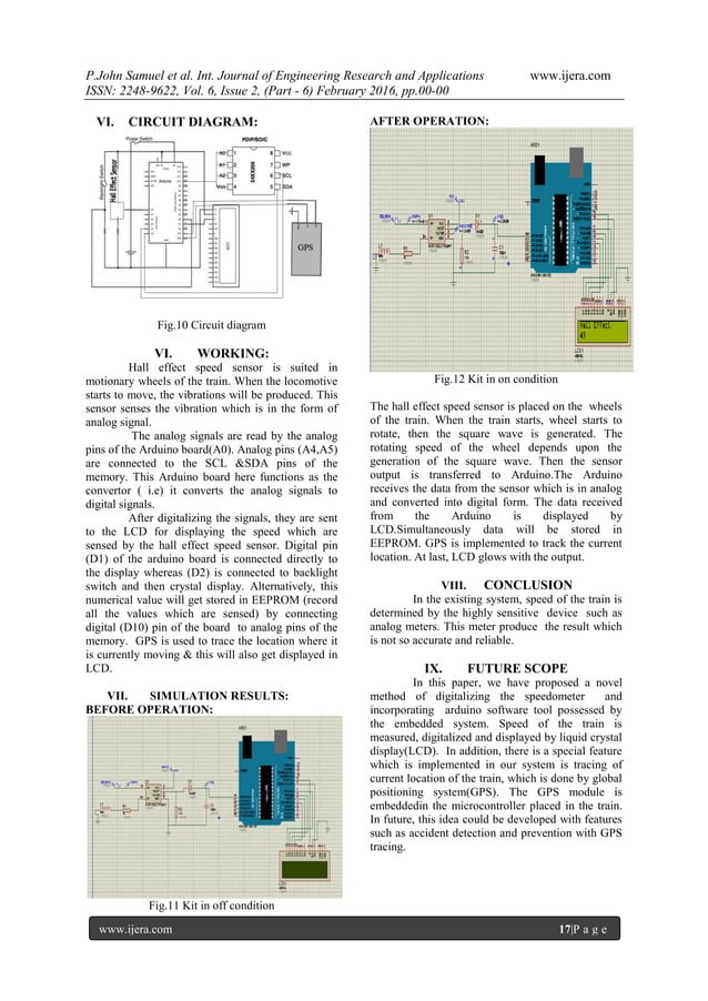 Digitization Of Speedometer Incorporating Arduino And Tracing Of Location Using Gps In Railways