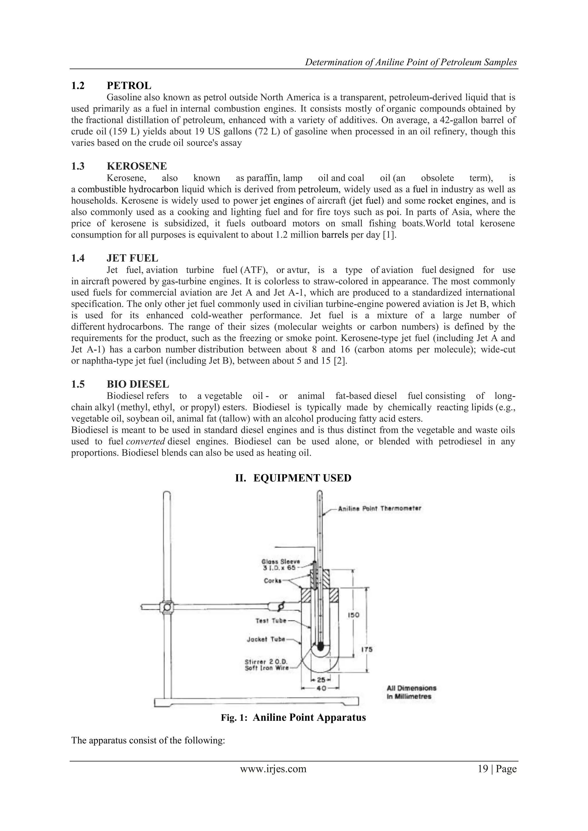 Determination of Aniline Point of Petroleum Samples | PDF
