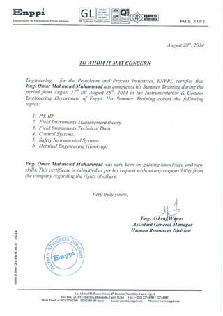 Enppi certificate | PDF