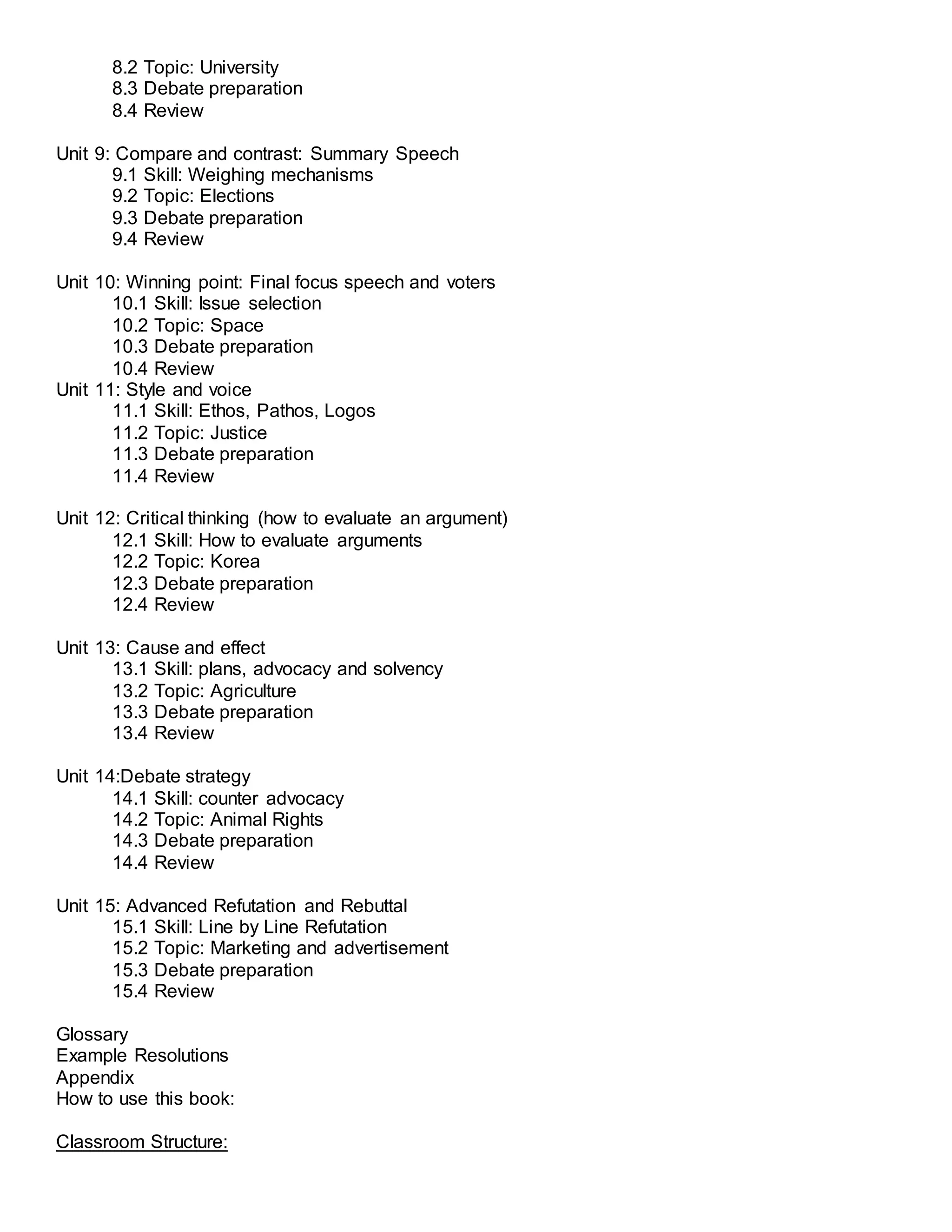 Textbook Table of Contents | PDF