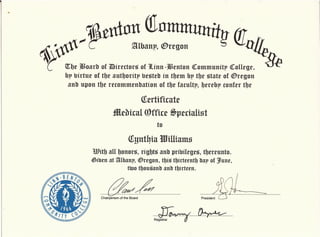 MOS Certificate | PDF