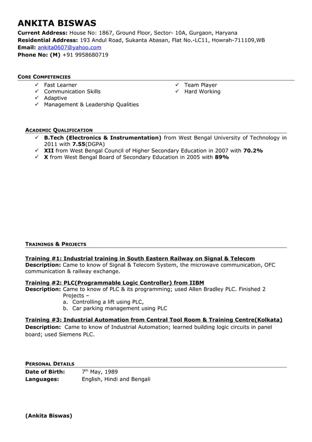 Ankita_Biswas_Resume | PDF