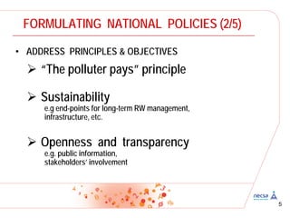 Radioactive Waste management Policies-Strategies-Waste Management Plans ...