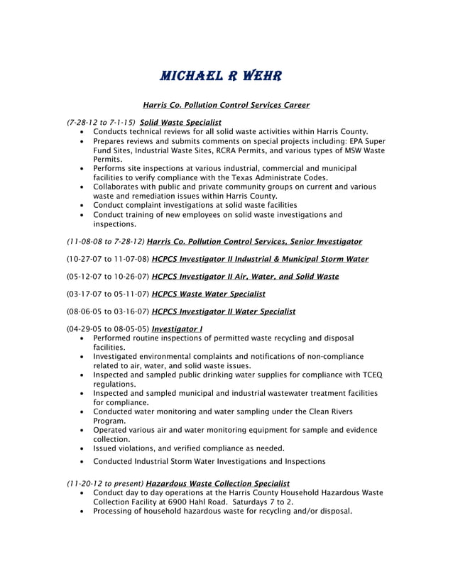 Michael_Wehr Work Bio 3 (2) | PDF