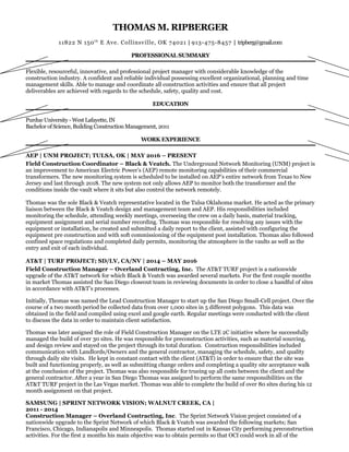 Thomas Ripberger_Resume_10-13-16 | PDF