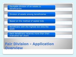 Fair Division | PPTX