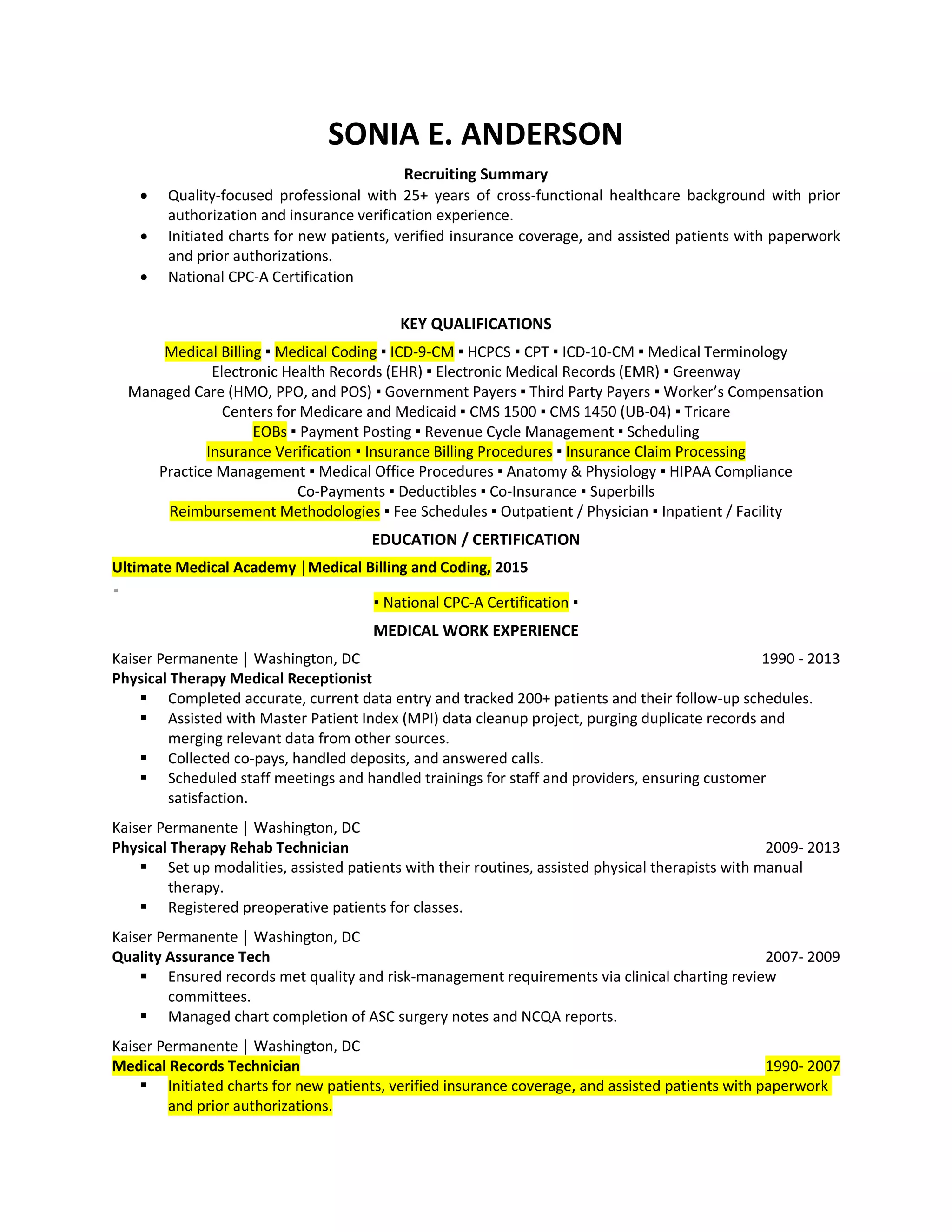 Sonia Anderson Resume (1) | PDF