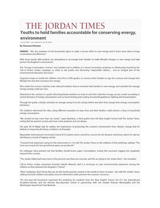 The Jordan Times Call to Action Jordan | PDF