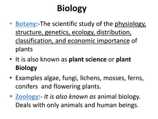 Introduction to Biology ppt | PPTX | Gardening | Home & Garden
