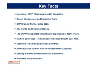 Unisoft_Infotech_Company_Profile_2011_February | PPT